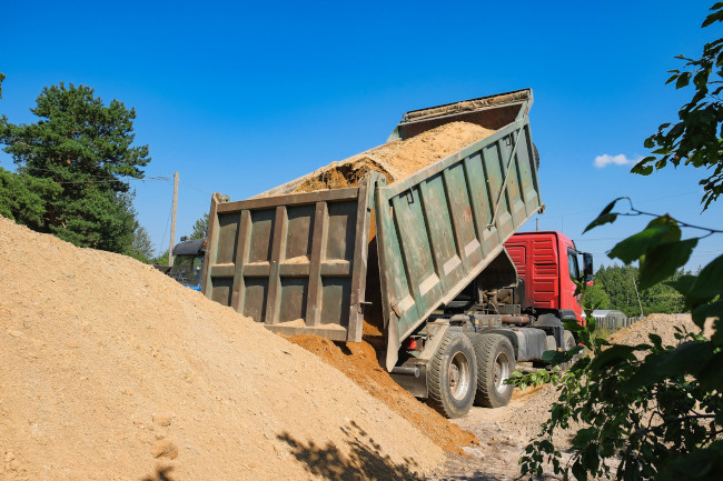 Sand Delivery, Pender County, NC | Rooks Backhoe