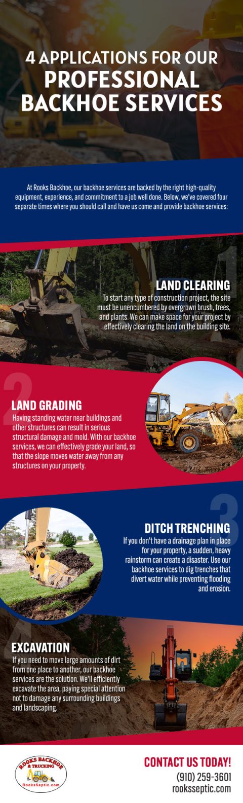 4 Applications for Our Professional Backhoe Services [infographic ...